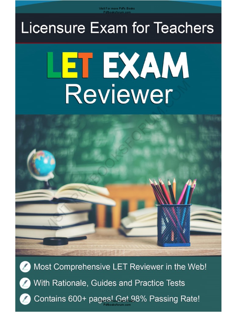 Free LET Review 2020 Licensure Examination For Teachers LET Exam ...