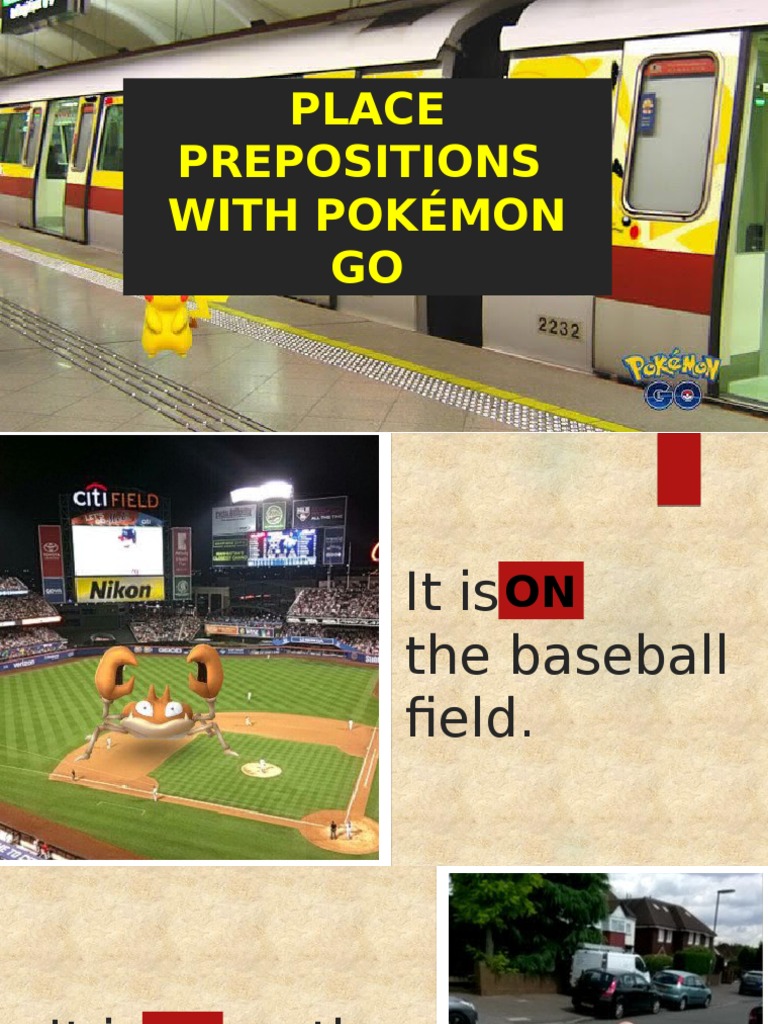 Place Prepositions With Pokémon GO | PDF