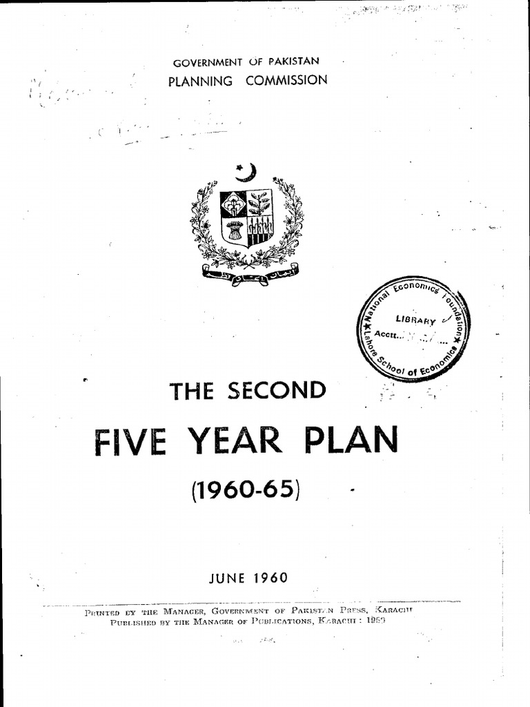 2nd Five Year Plan 1960-65 | PDF