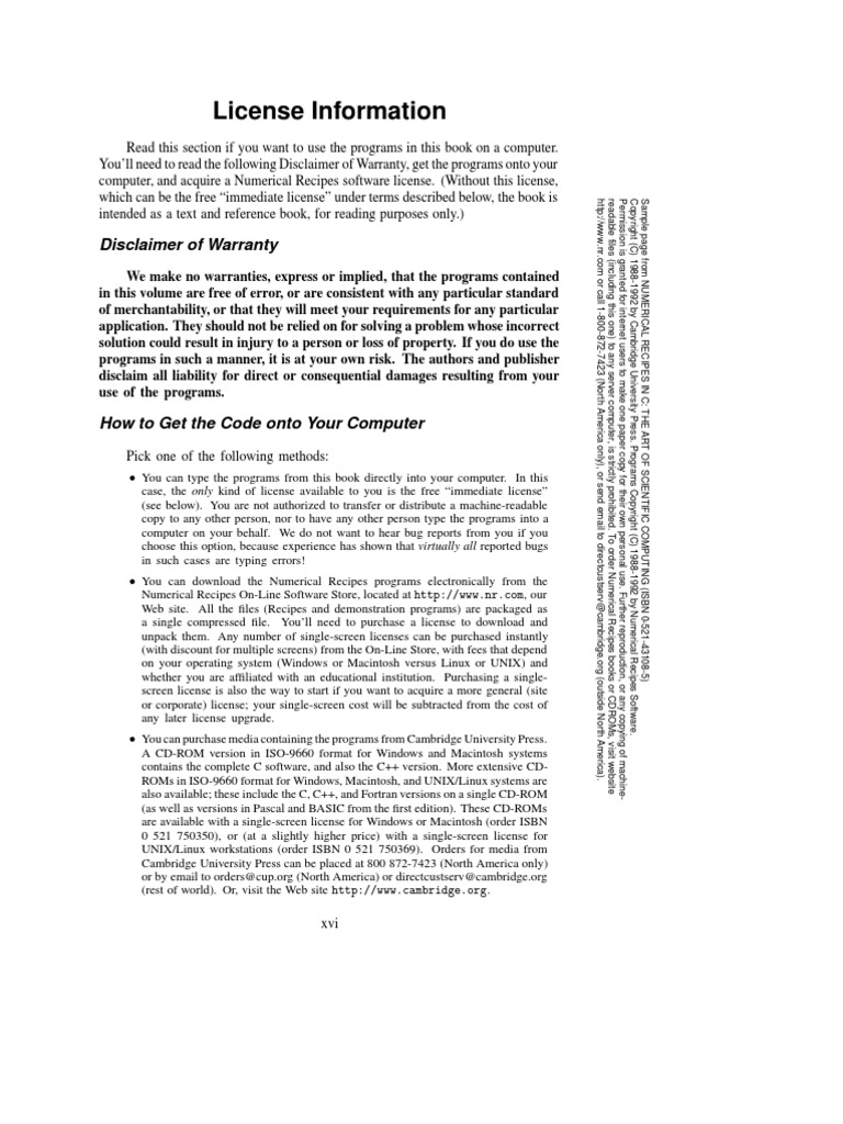 License Information: Disclaimer of Warranty | PDF | Copyright ...