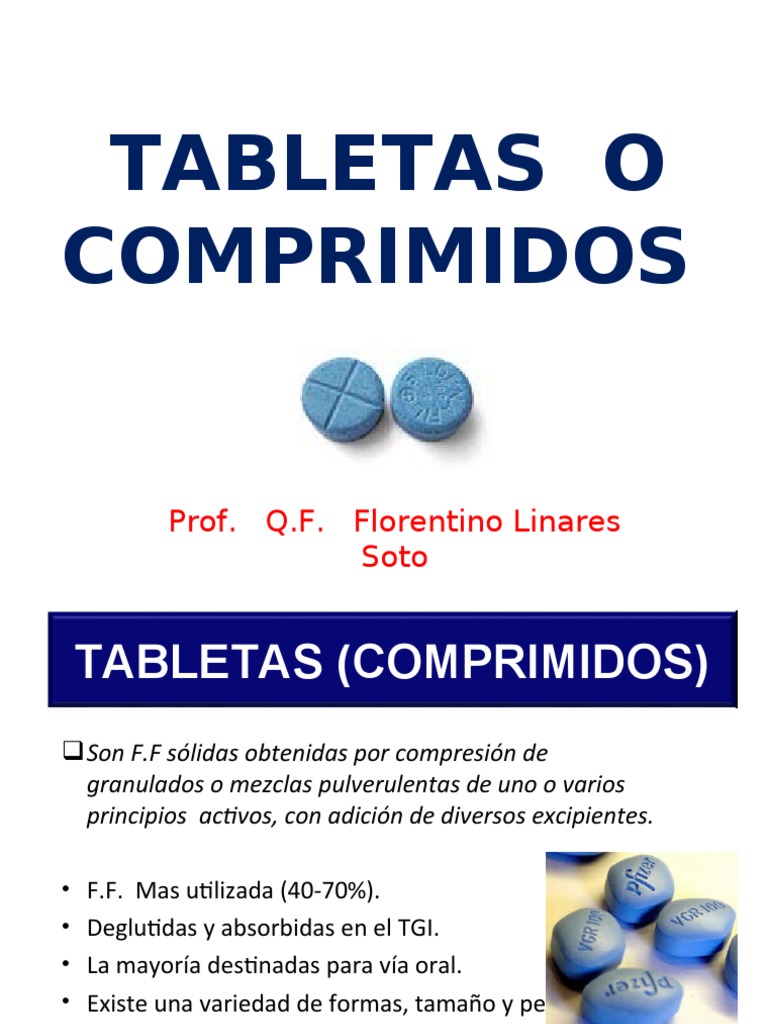 2-Tabletas o Comprimidos-Ok | PDF | Tableta (Farmacia) | Medicamentos ...