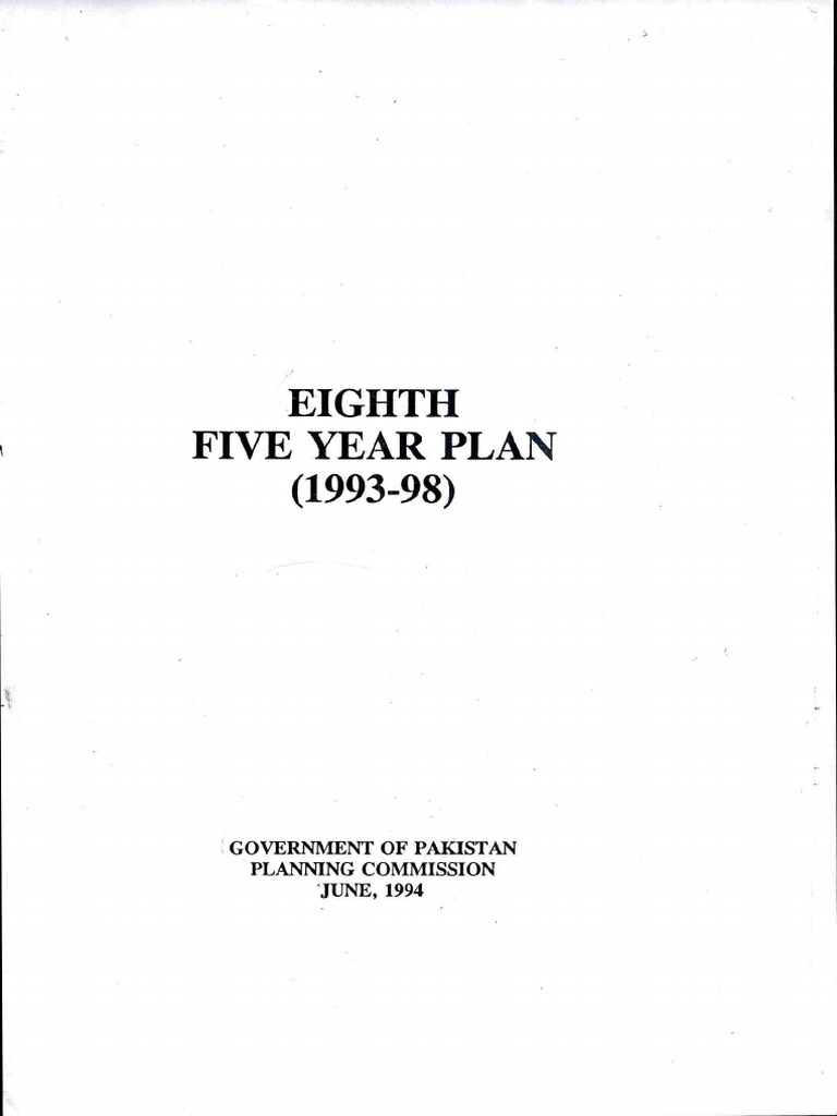 8th Five Year Plan 1993-98 | PDF