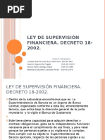 Ley de Supervision Financiera PDF | PDF | Sistema financiero | Bancos