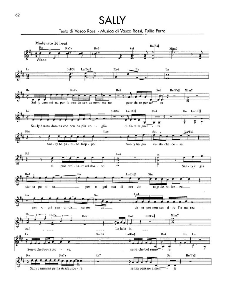 Vasco Rossi - Sally | PDF