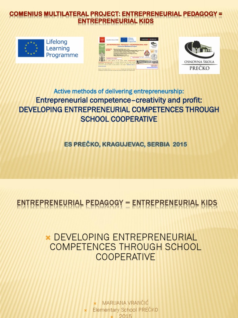 Entrepreneurial Competence Creativity and Profit | PDF | Entrepreneurship | Schools