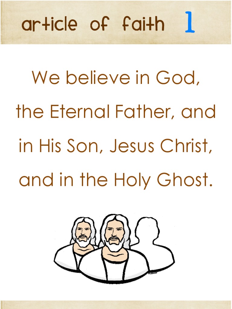Articles of Faith Posters | PDF | The Church Of Jesus Christ Of Latter ...