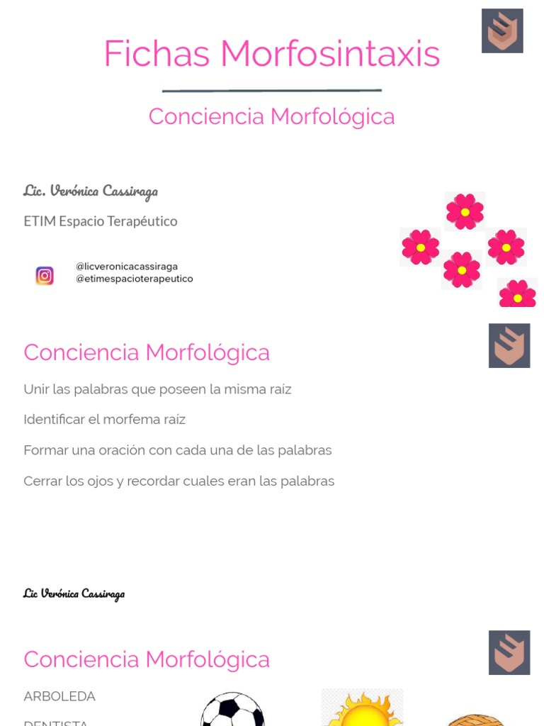 Fichas Morfosintaxis PDF | PDF