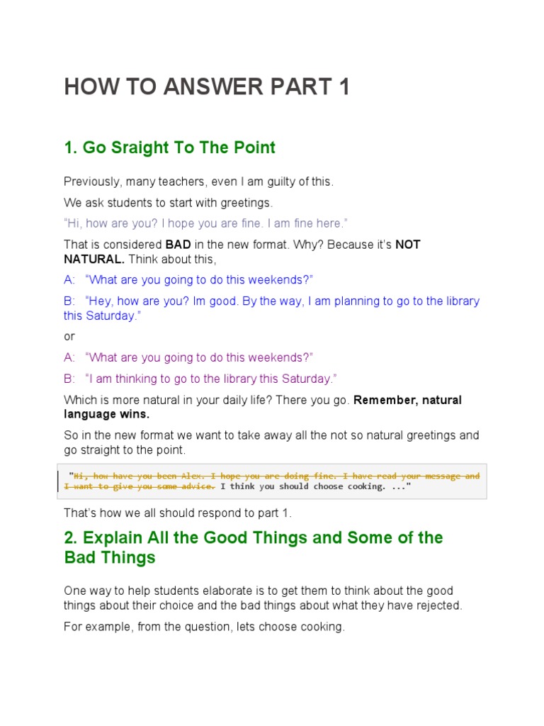 How To Answer Part 1 PT3 | PDF | Foods