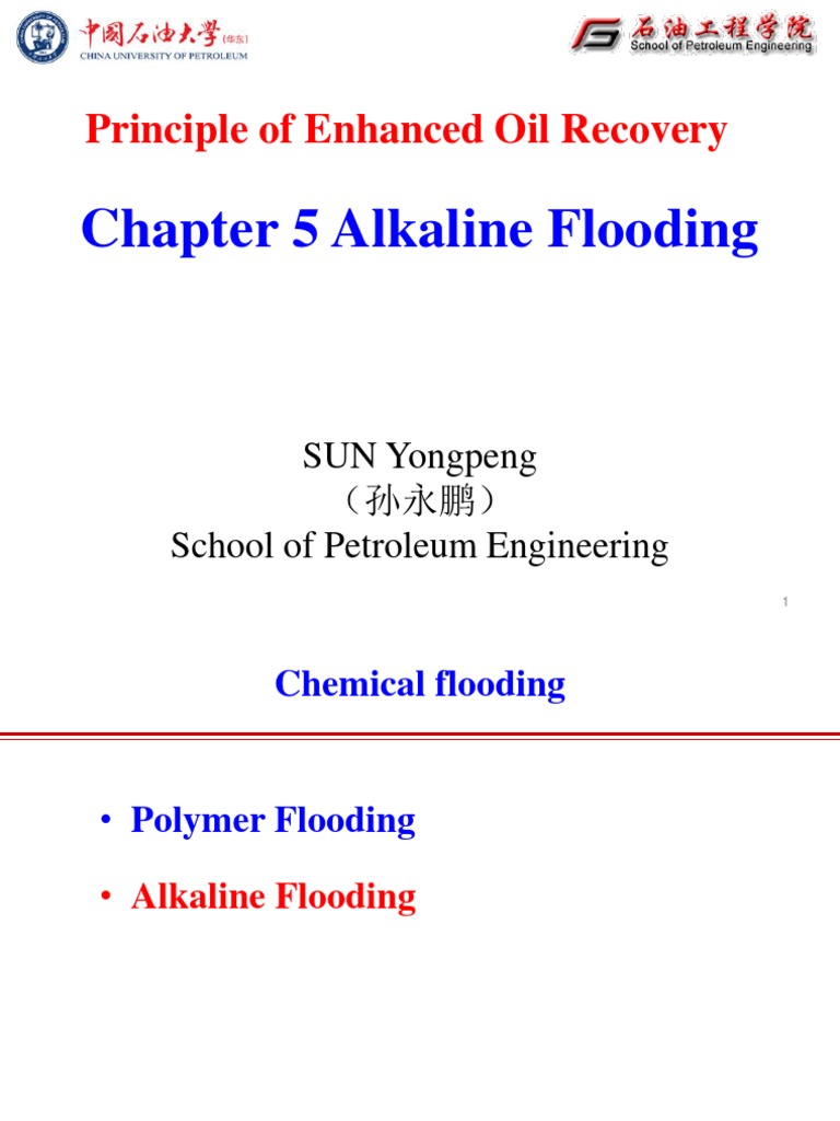 Principle of Enhanced Oil Recovery: Chapter 5 Alkaline Flooding ...