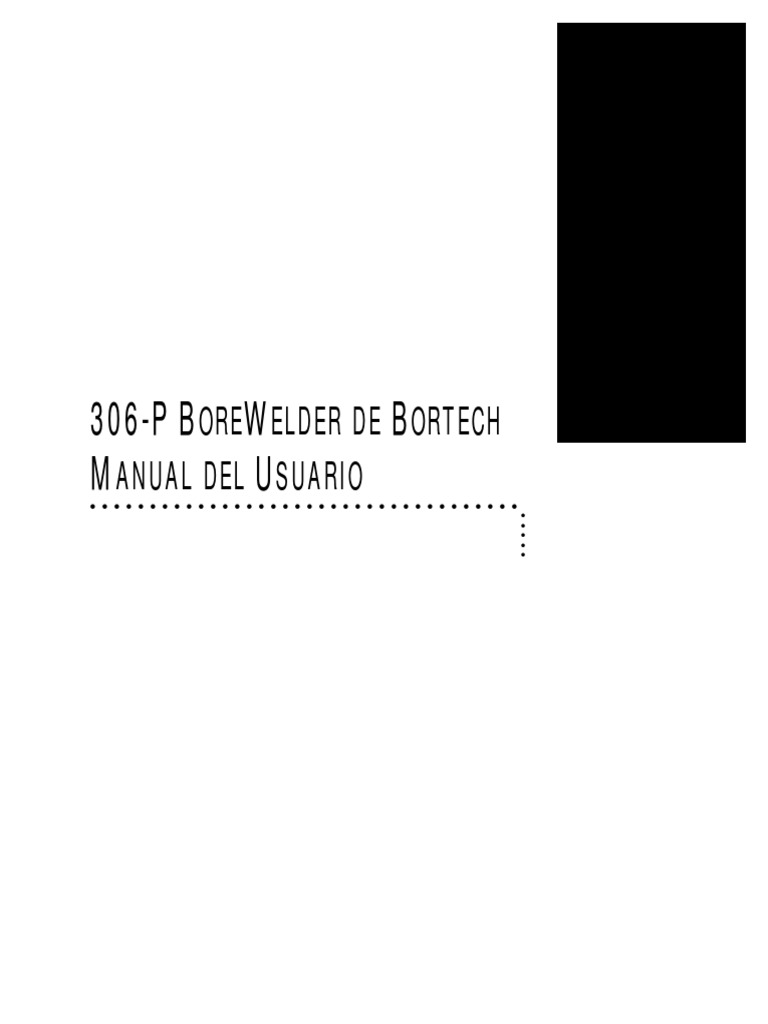 BW3000 Bortech Spanish 306 P | PDF | Soldadura | Construcción