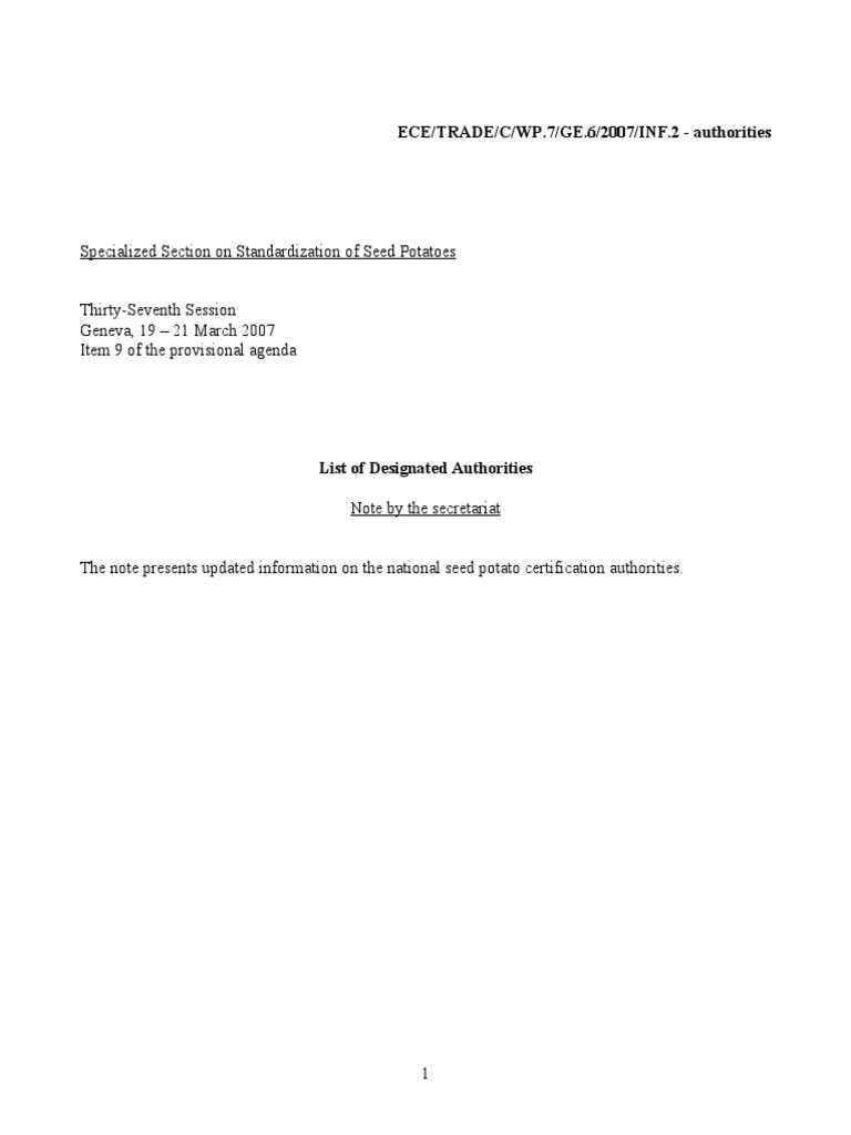 INF2 E Authorities | Download Free PDF | United States Department Of ...