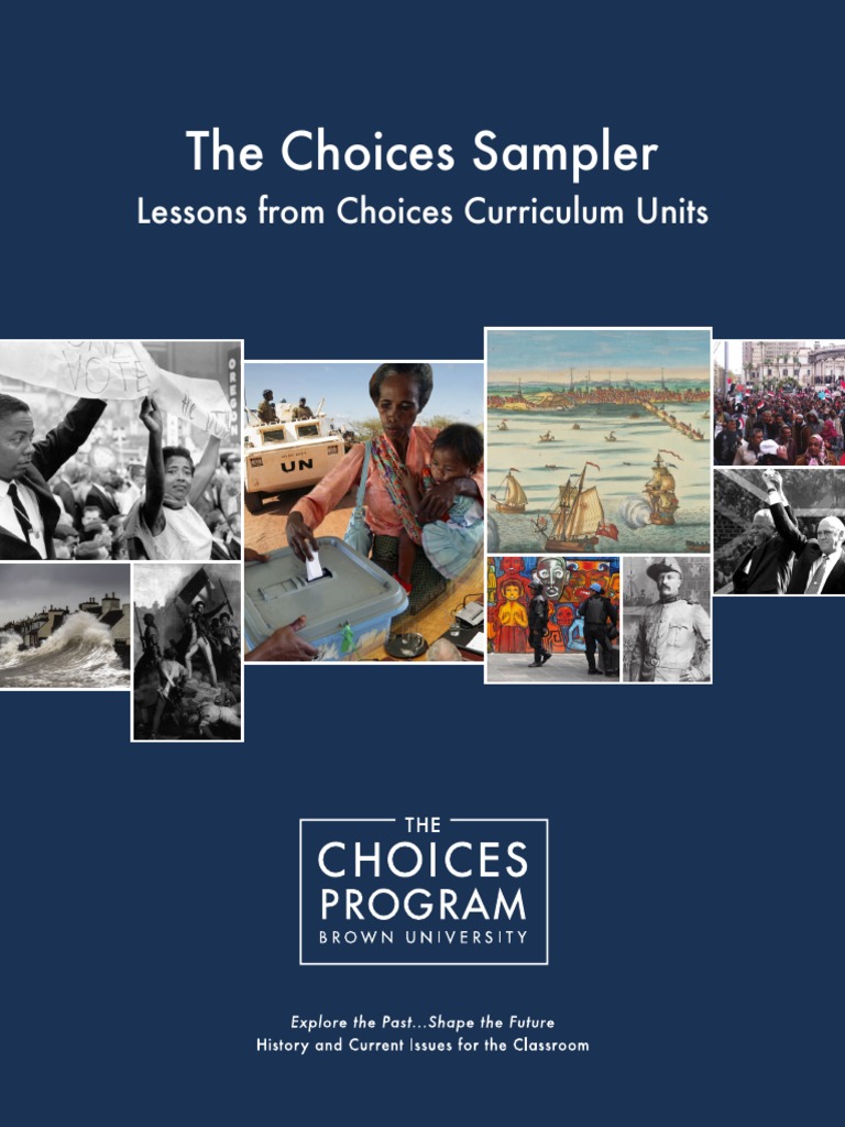 The Choices Sampler: Lessons From Choices Curriculum Units | PDF ...