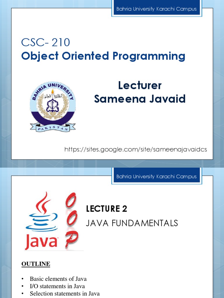 02 Java Fundamentals Pdf Array Data Structure Method Computer 8399