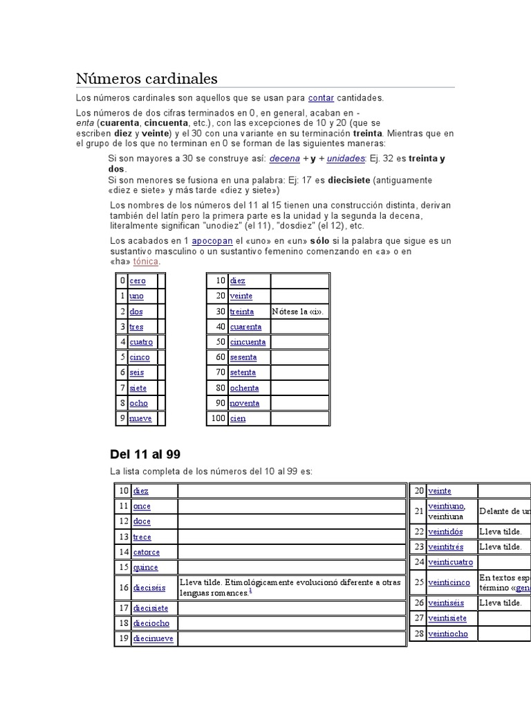Números Cardinales | PDF | Infografia | Semiótica