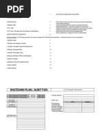 Pre and Post Shutdown Activity Forms and Checklists | PDF | Business ...