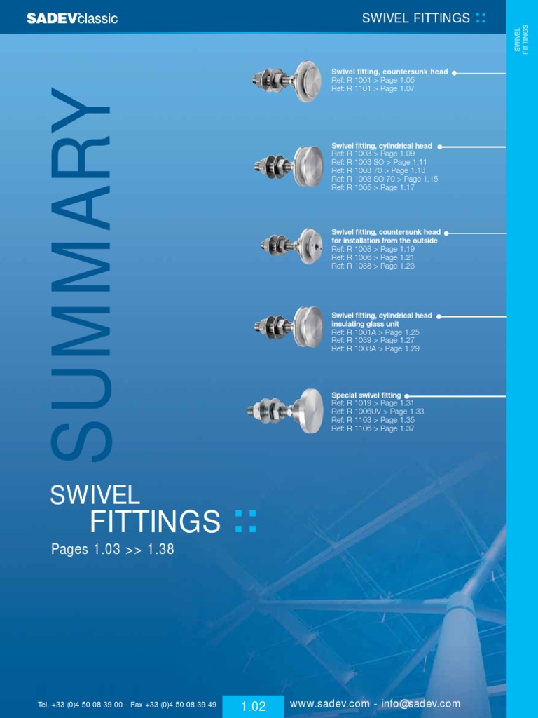 Sadev Classic FXR en | PDF | Nut (Hardware) | Washer (Hardware)