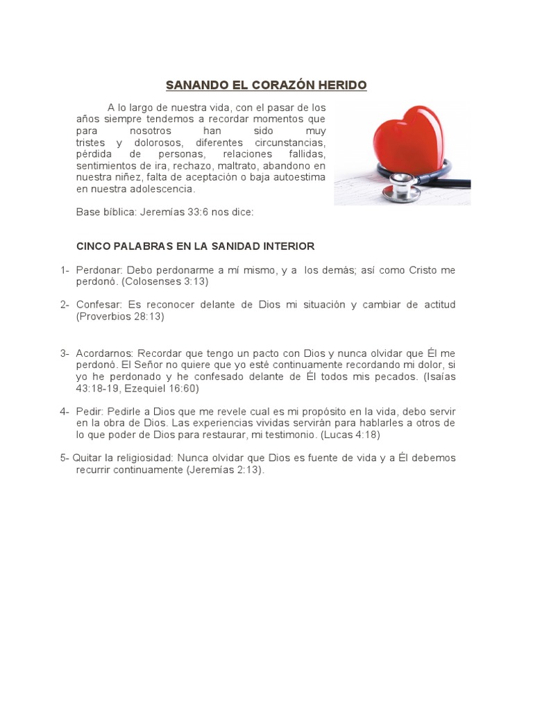 Sanando El Corazón Herido | PDF