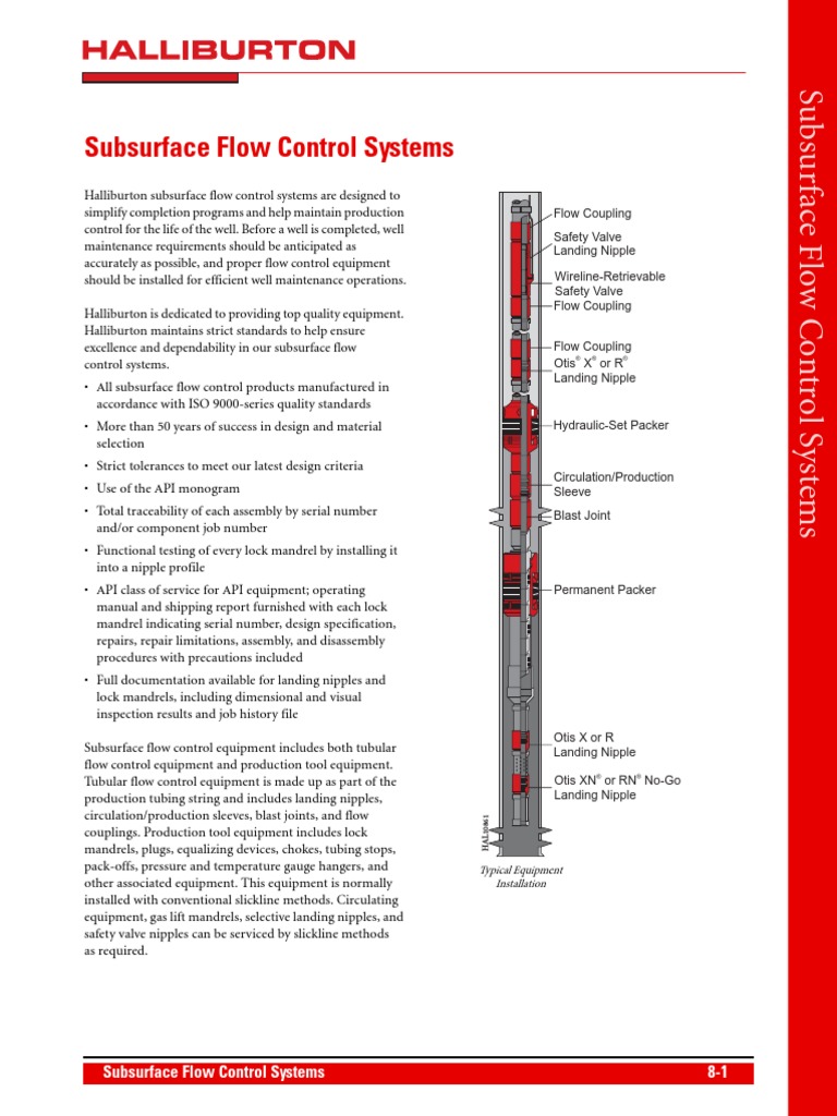 Subsurface Flow Control Systems 8-1 | PDF | Manufactured Goods ...