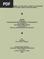 Determination of Fat in Milk by Gerber Method | PDF | Milk | Water