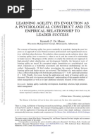 Burke Learning Agility Inventory Technical Report | PDF | Personality ...