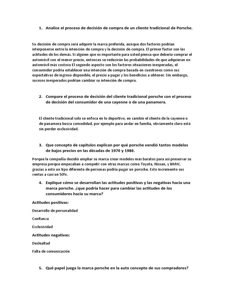 Analice El Proceso de Decisión de Compra de Un Cliente Tradicional de ...