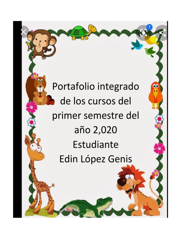 Portafolio Integrado Edin López Genis | PDF | Evaluación | Biología ...
