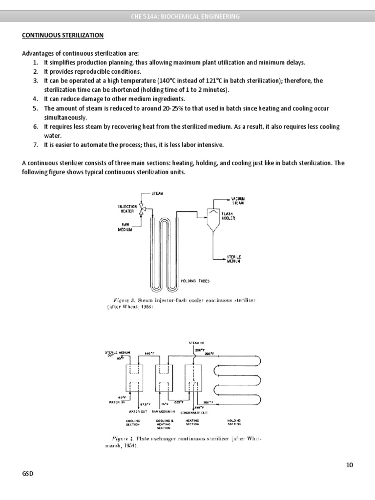 Continuous Sterilization | PDF | Fluid Dynamics | Sterilization ...