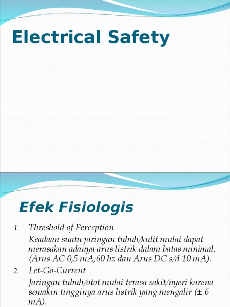 Keselamatan Listrik - OK | PDF | Mains Electricity | Electric Current