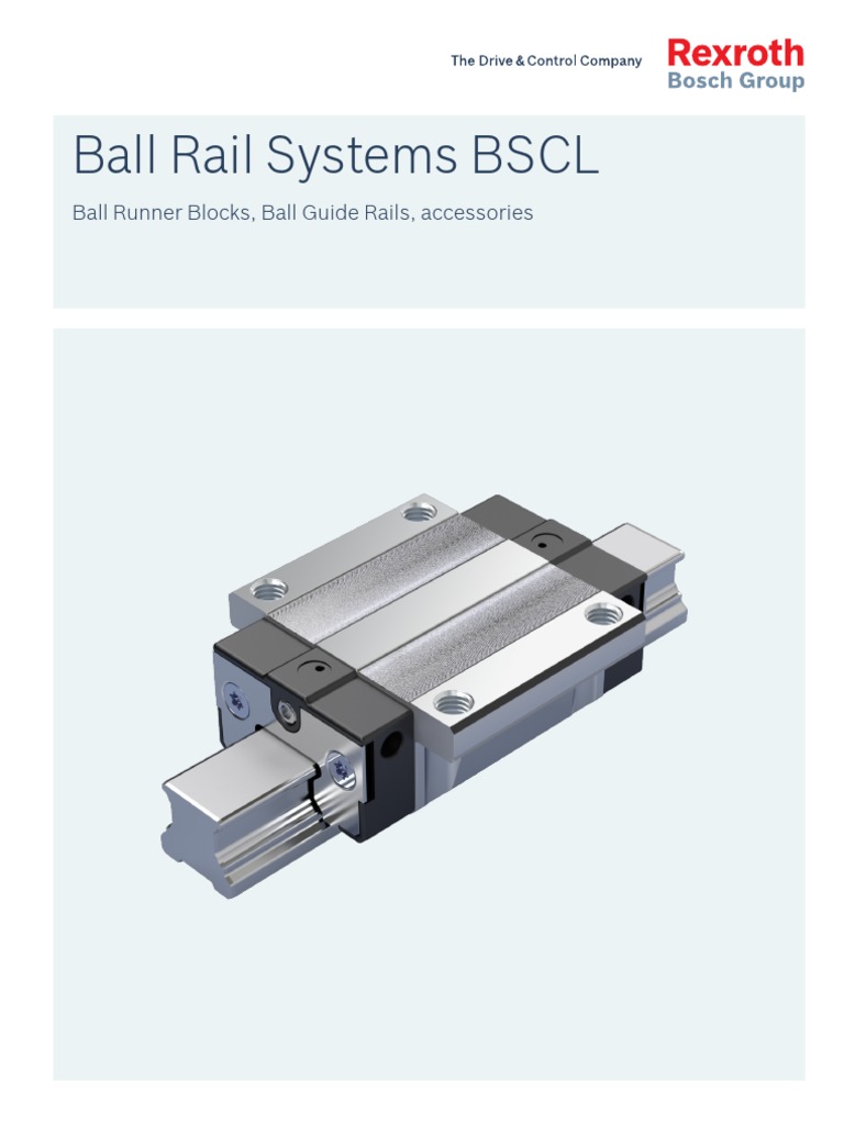 Ball Rail Systems BSCL: Ball Runner Blocks, Ball Guide Rails ...