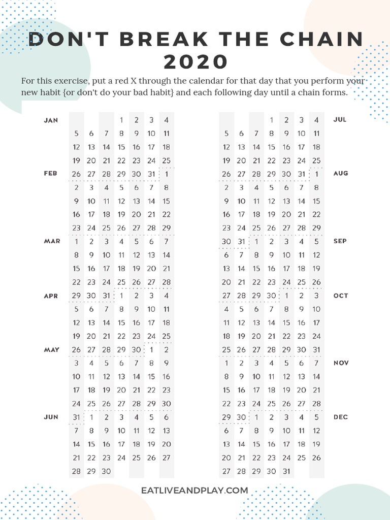 Build Habits with Calendar Chains | PDF | Wellness