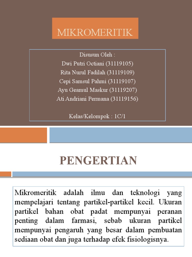 MIKROMERITIK | PDF