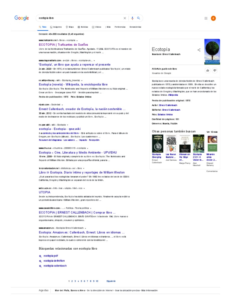 Ecotopia Libro - Buscar Con Google | Descargar gratis PDF | Science | Ciencia y Tecnología