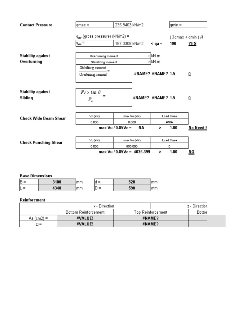 Qmax 235.8403 kN/m2 Qmin (3qmax + Qmin) /4 187.0308 kN/m2 KN.M KN.M Q ...