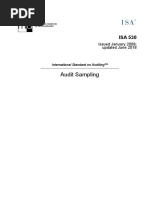 ISA 530: Audit Sampling Standards | PDF | Audit | Sampling (Statistics)