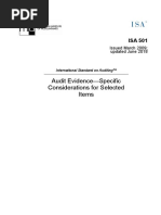 Isa 501 | PDF | Audit | Financial Audit