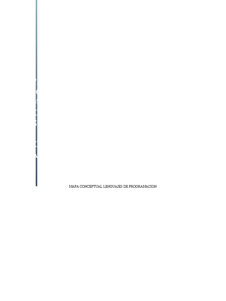 Mapa Conceptual de Lenguajes de Programación | PDF | Lenguaje de ...