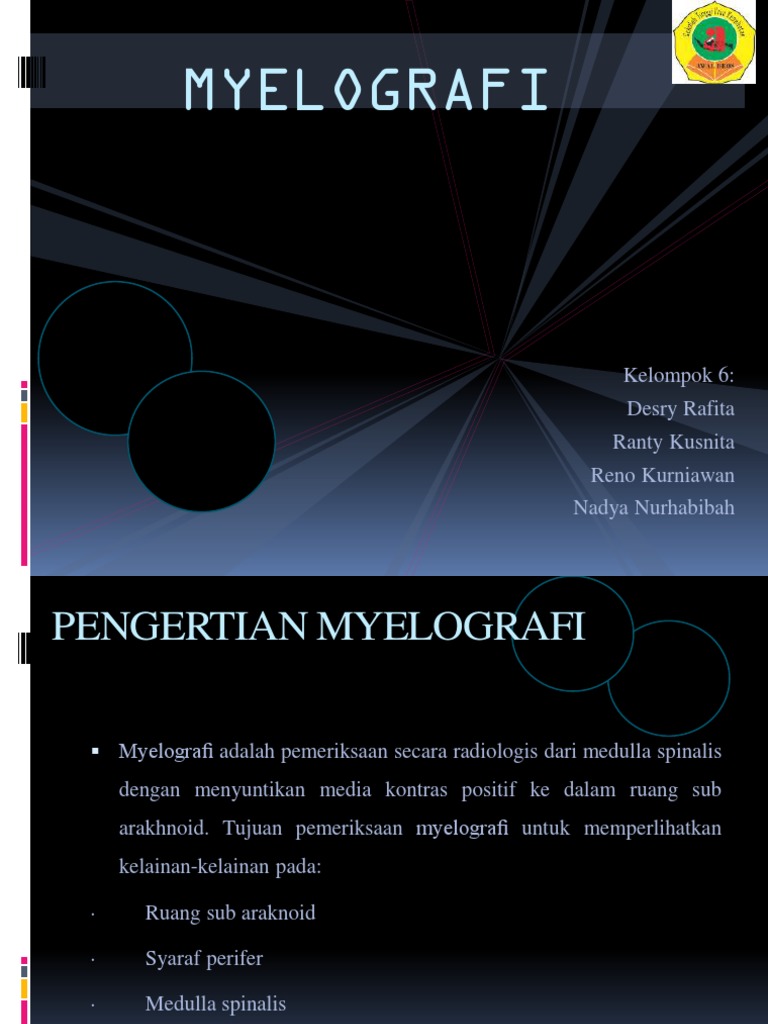 Kel 5 Myelografi | PDF
