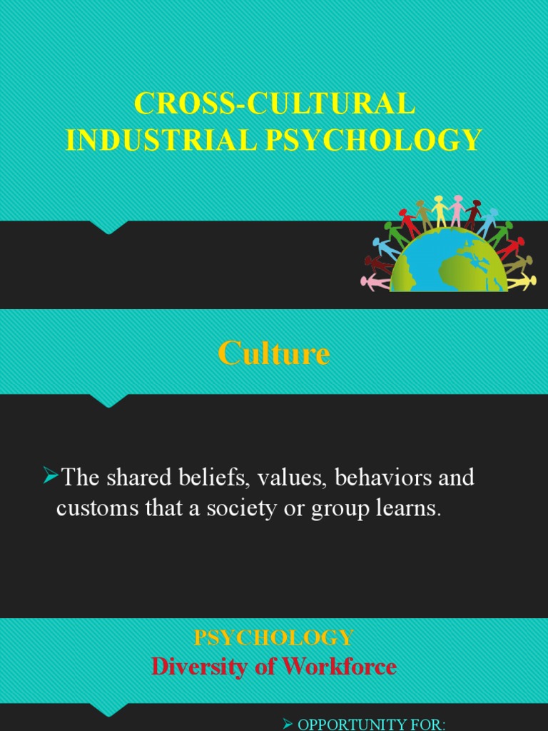 Cross-Cultural Industrial Psychology | PDF | Industrial And ...