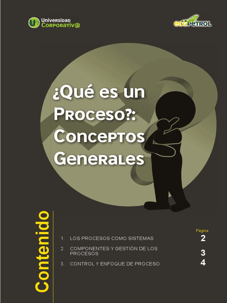 06-CA-Qué Es Un Proceso - Conceptos Generales | PDF | Calidad ...