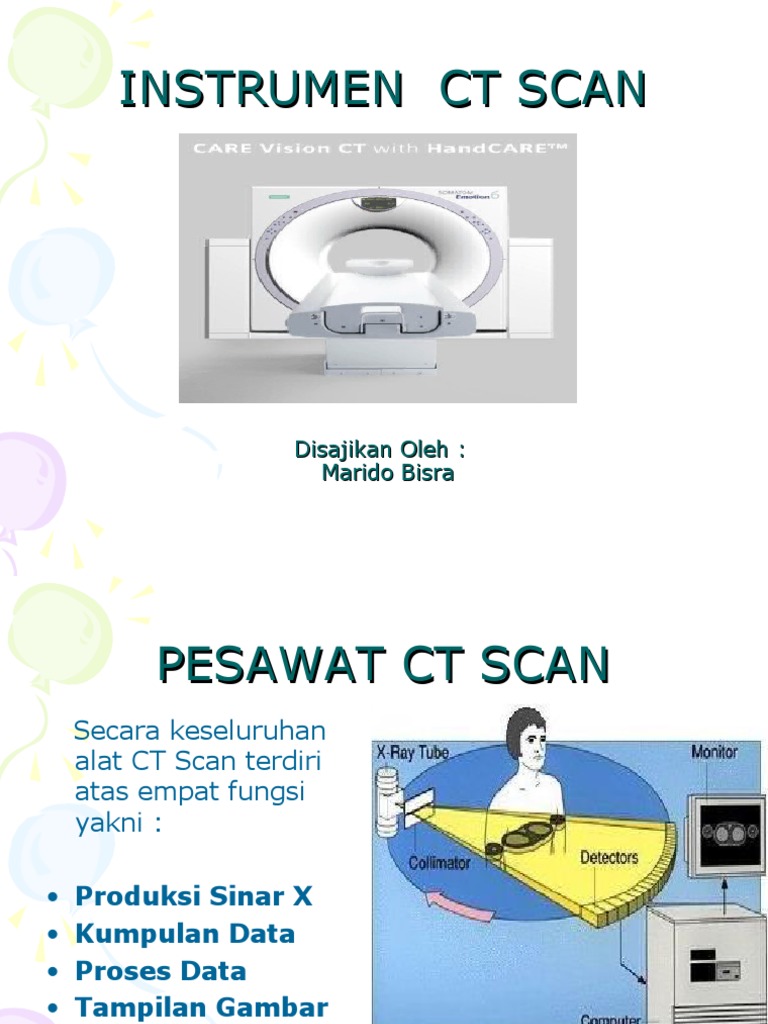 Komponen CT Scan Ii (Aksesoris Pada Komponen CT Scan) PDF, 49% OFF