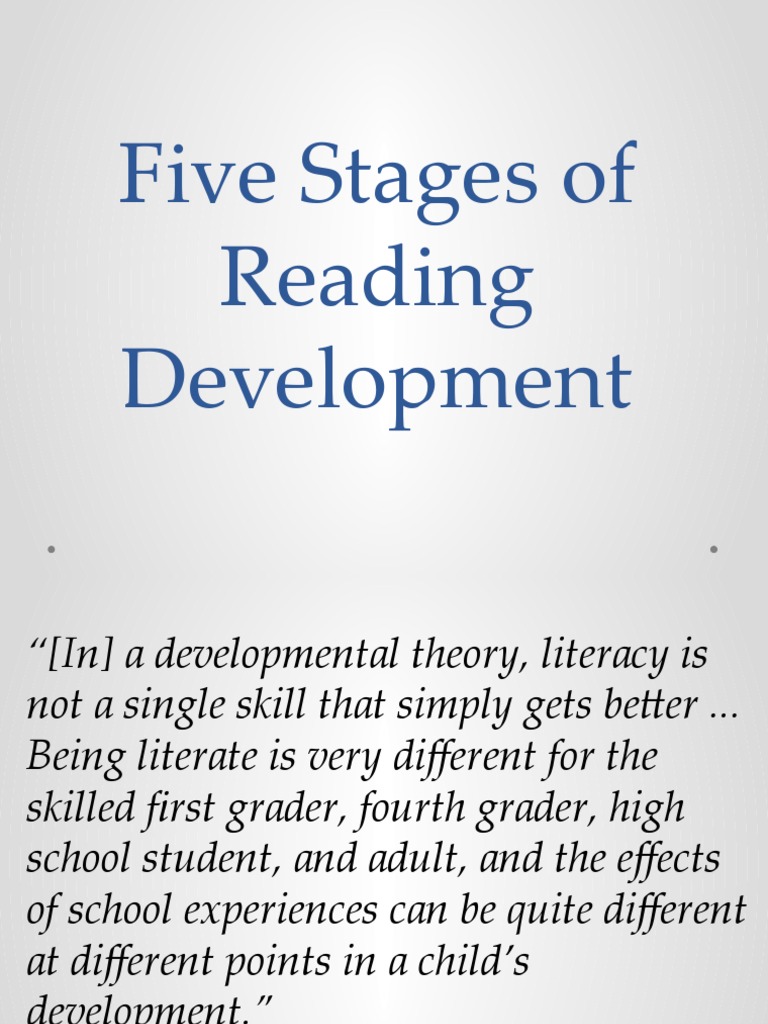 Reading Development Stages