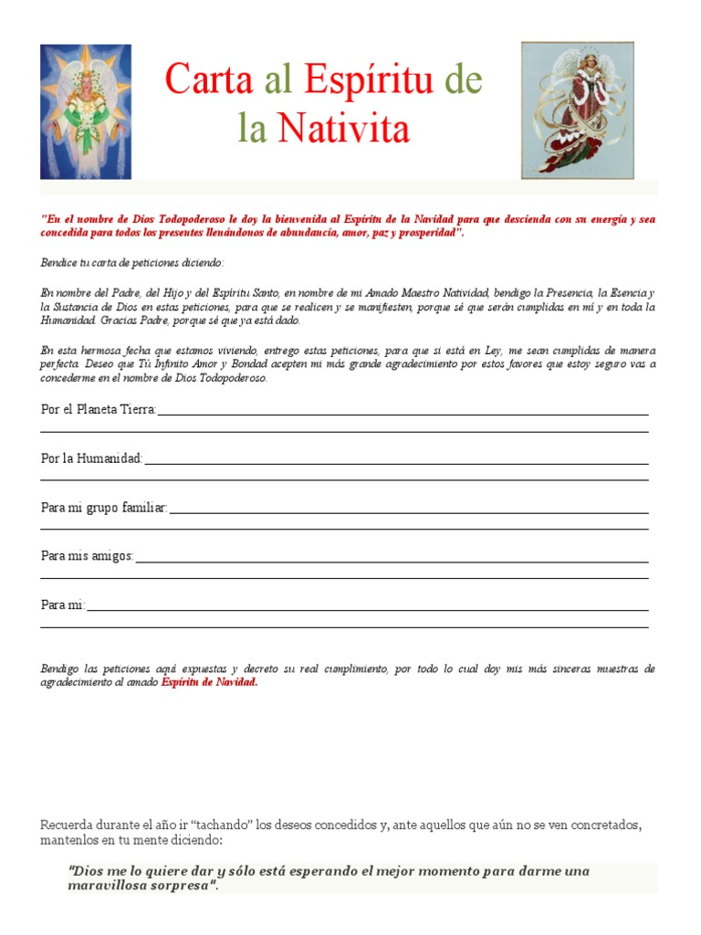 Carta de Natividad | PDF