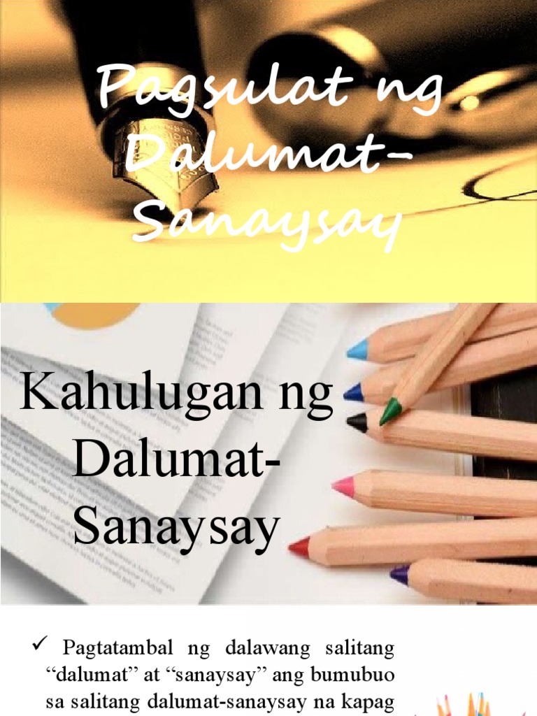 Pagsulat NG Dalumat Sanaysay | PDF