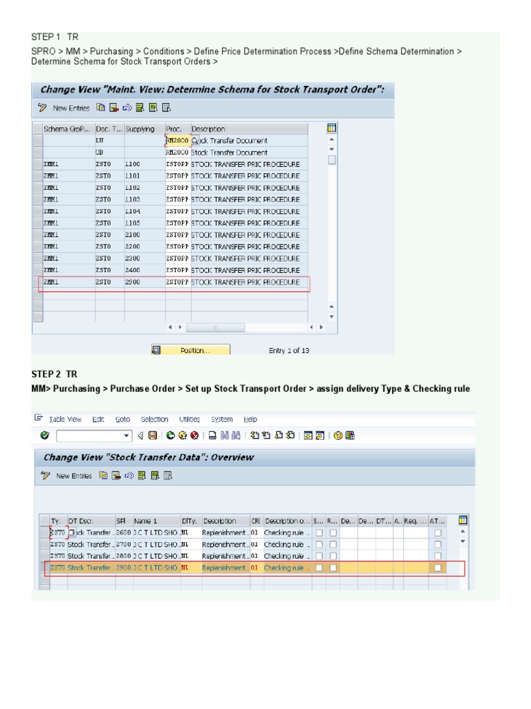 Step 1 TR SPRO MM Purchasing Conditions Define Price Determination ...