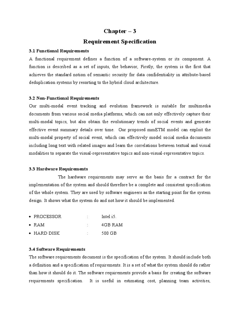 Chapter - 3 Requirement Specification: 3.1 Functional Requirements | PDF | Python (Programming ...