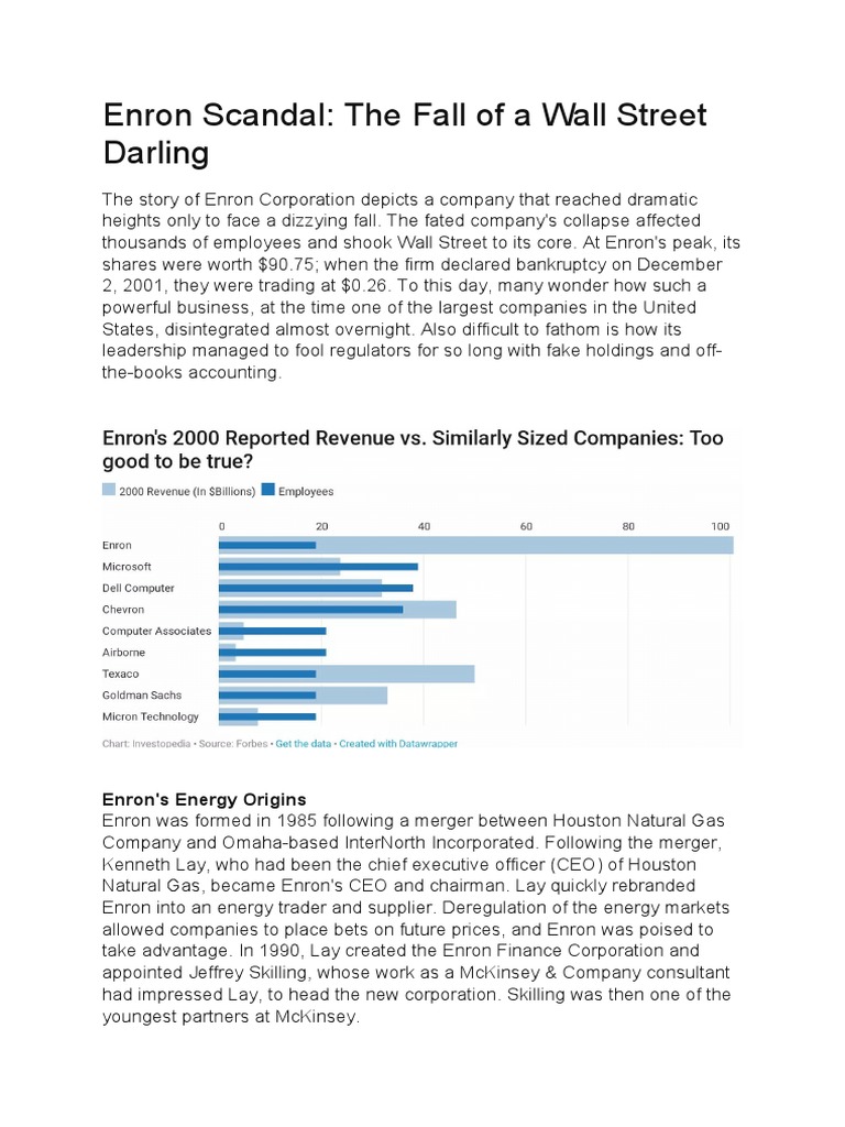 Enron Scandal | PDF | Enron | Mark To Market Accounting