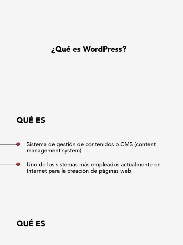 Que Es WordPress PDF | PDF