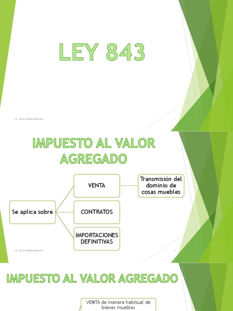 Ley 843 | PDF | Impuestos | Economias