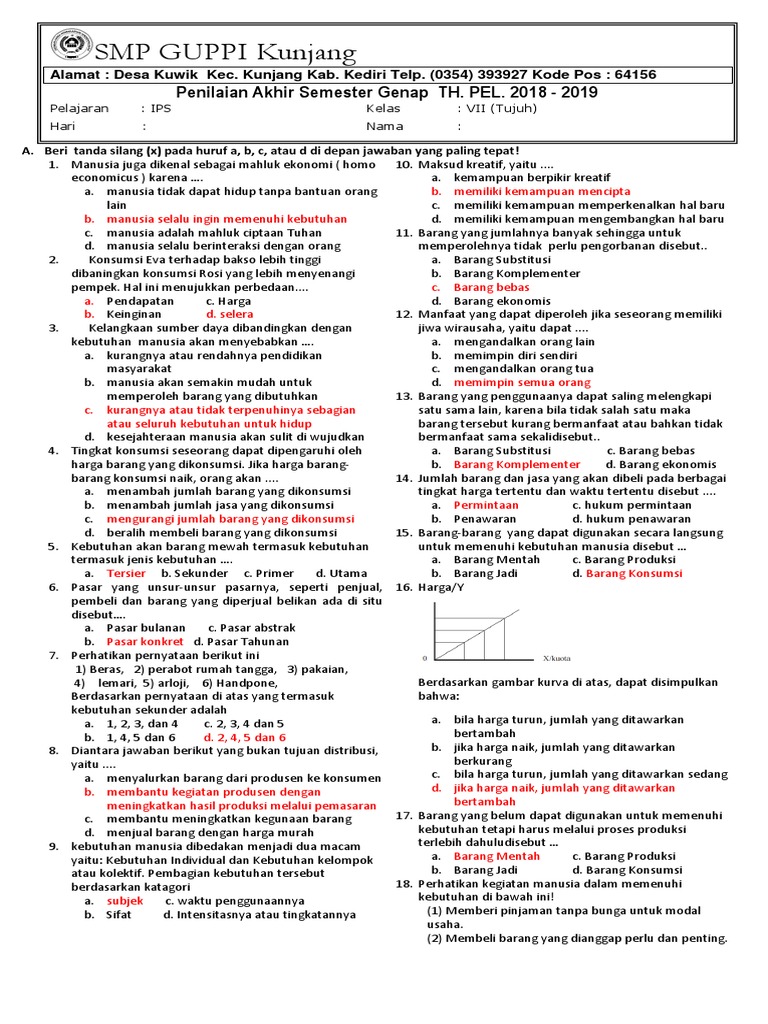 SOAL UAS 7 - New | PDF