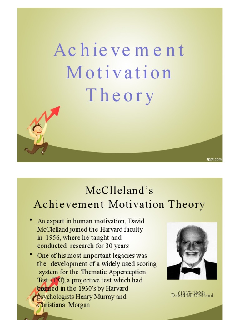 Achievement Motivation Theory | PDF | Motivation | Motivational